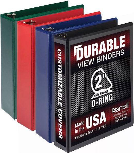 BINDER DRBLVIEW 2 FSHN ASST | Samsill | Immaculata University